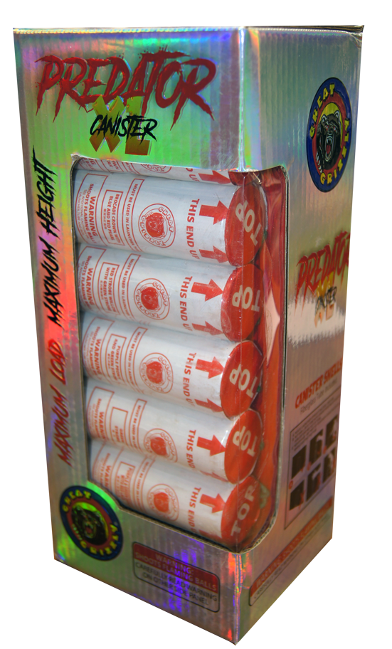Predator XL Canister 6 Shells 5" – KJ's Fireworks